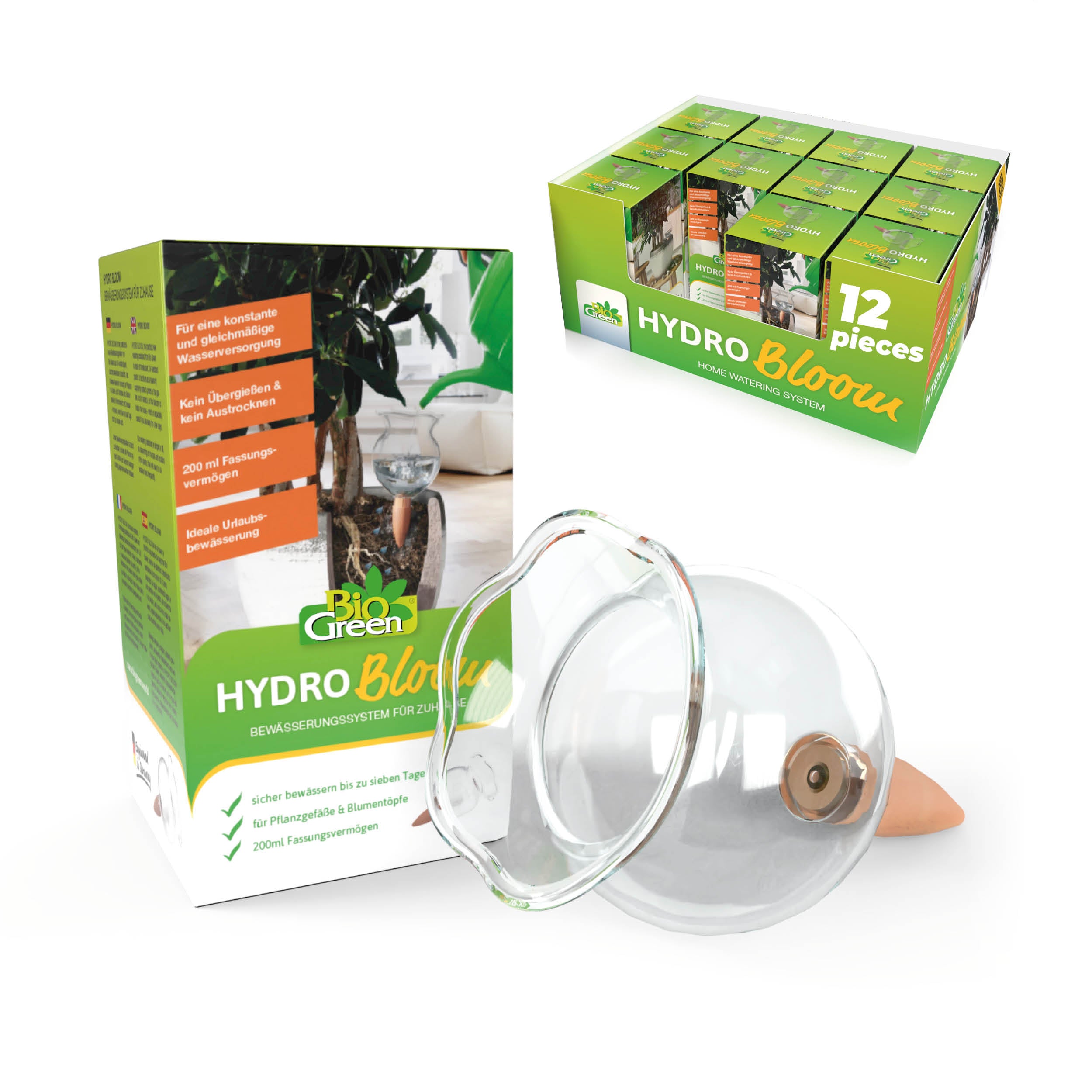Watering Globe Plant - "Hydro Bloom" - biogreen-products.com