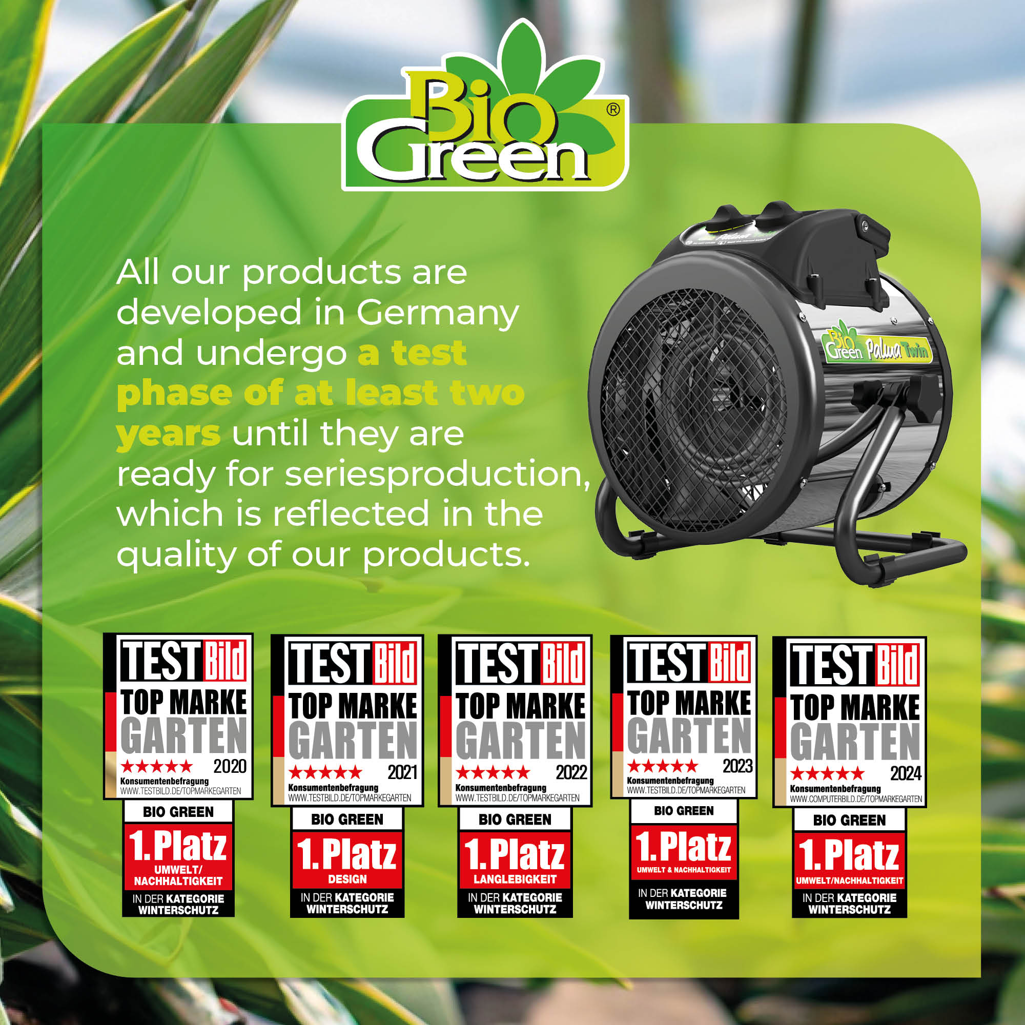 Greenhouse Heater 110 V With Digital Summer/Winter Thermostat - "Palma ...