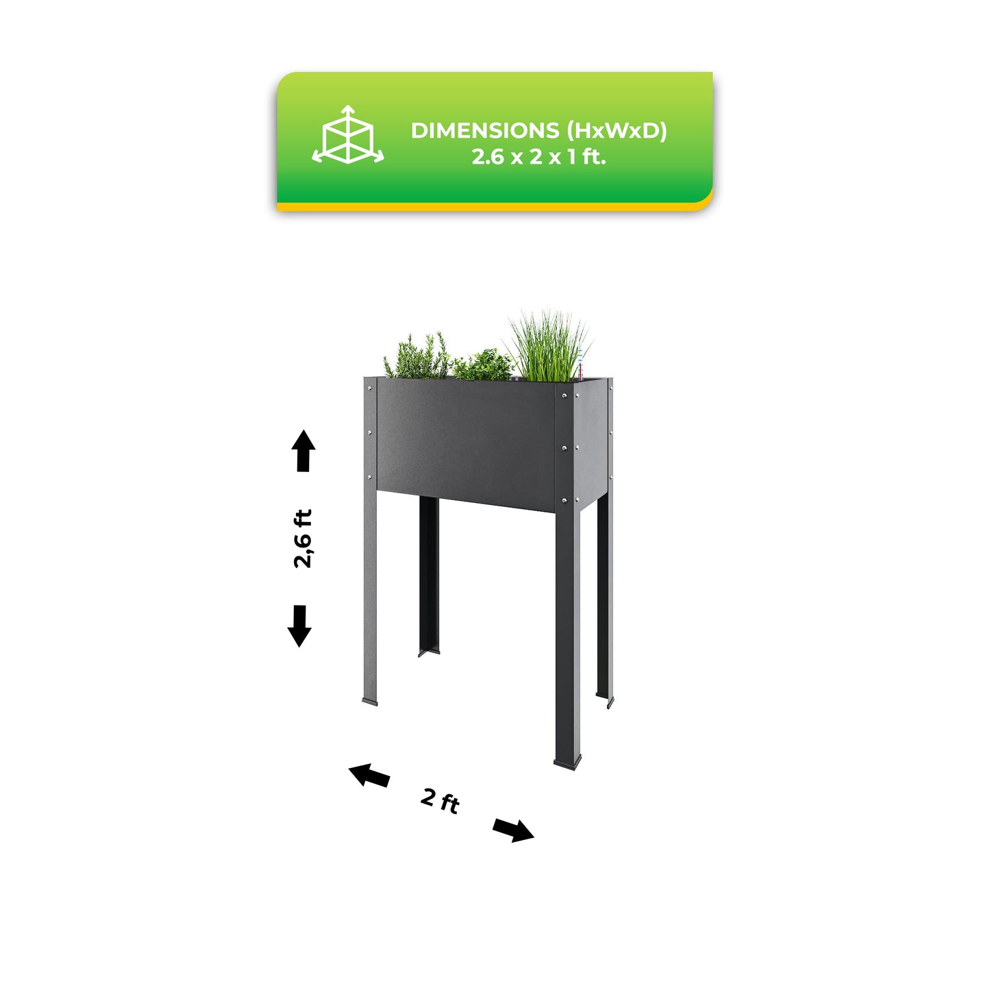 Raised Garden Bed - "Heidelberg" - biogreen-products.com
